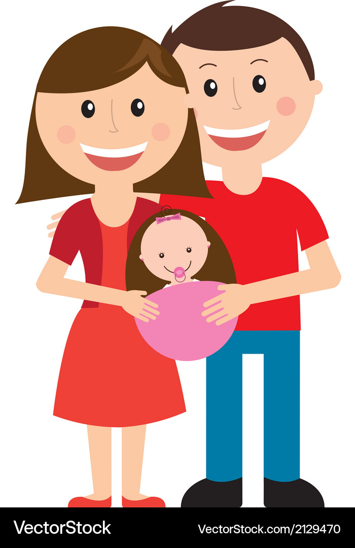 Family design over white background Royalty Free Vector