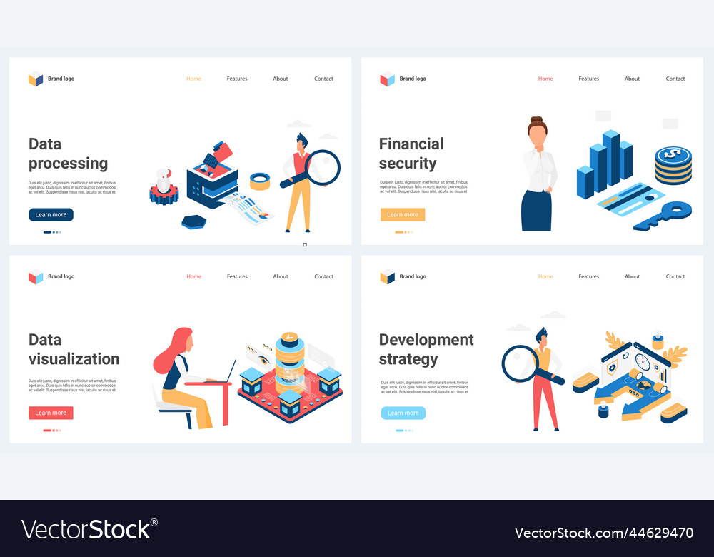 Financial data processing visualization Royalty Free Vector Financial data processing visualization Royalty Free Vector