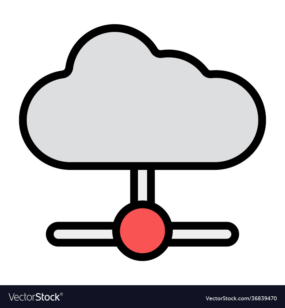 Network cloud Royalty Free Vector Image - VectorStock