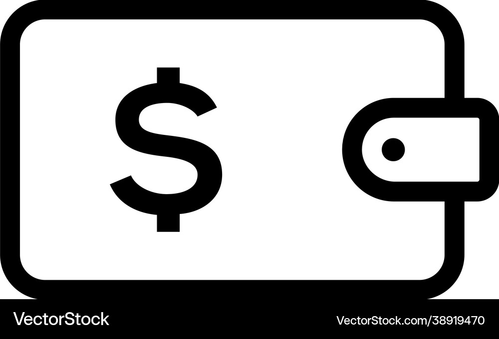 Wallet cash money icon image Royalty Free Vector Image
