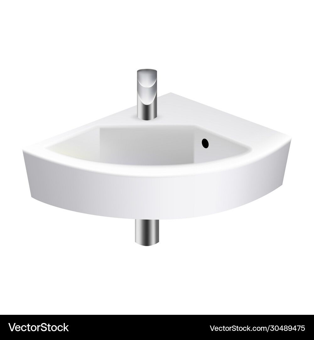 Bathroom sink stylish tool for wash hands Vector Image