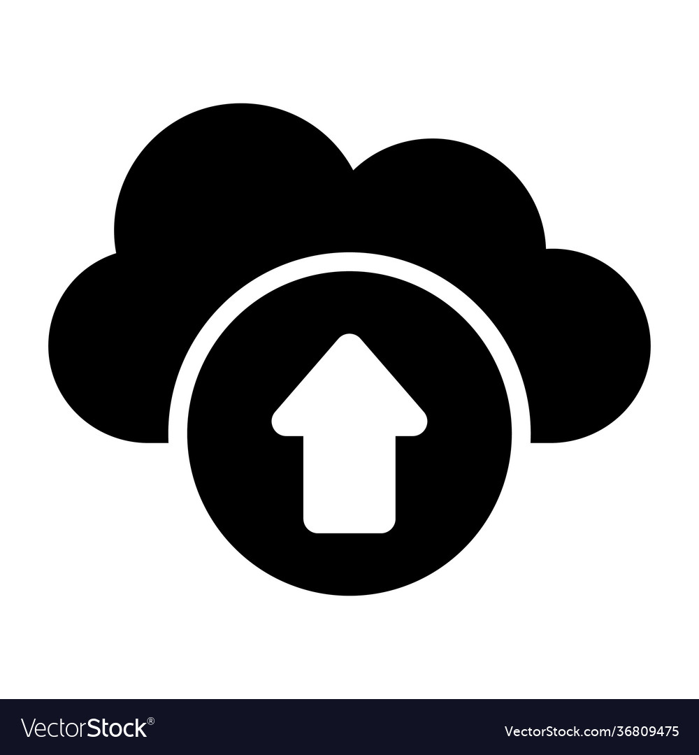 Cloud uploading Royalty Free Vector Image - VectorStock Cloud uploading Royalty Free Vector Image - VectorStock