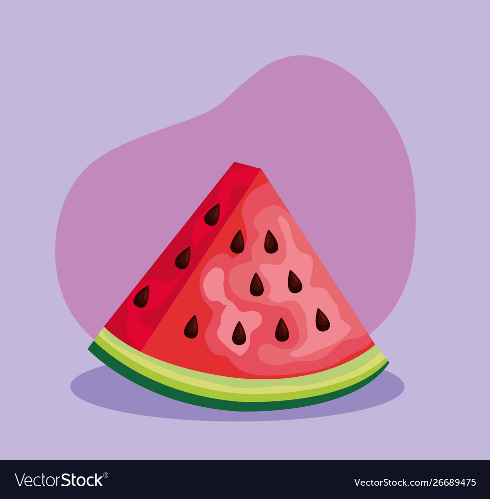 Delicious watermelon healthy fruit nutrition Vector Image
