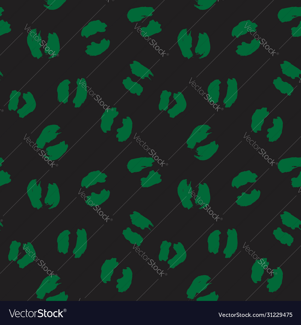Green animal leopard seamless pattern background Vector Image