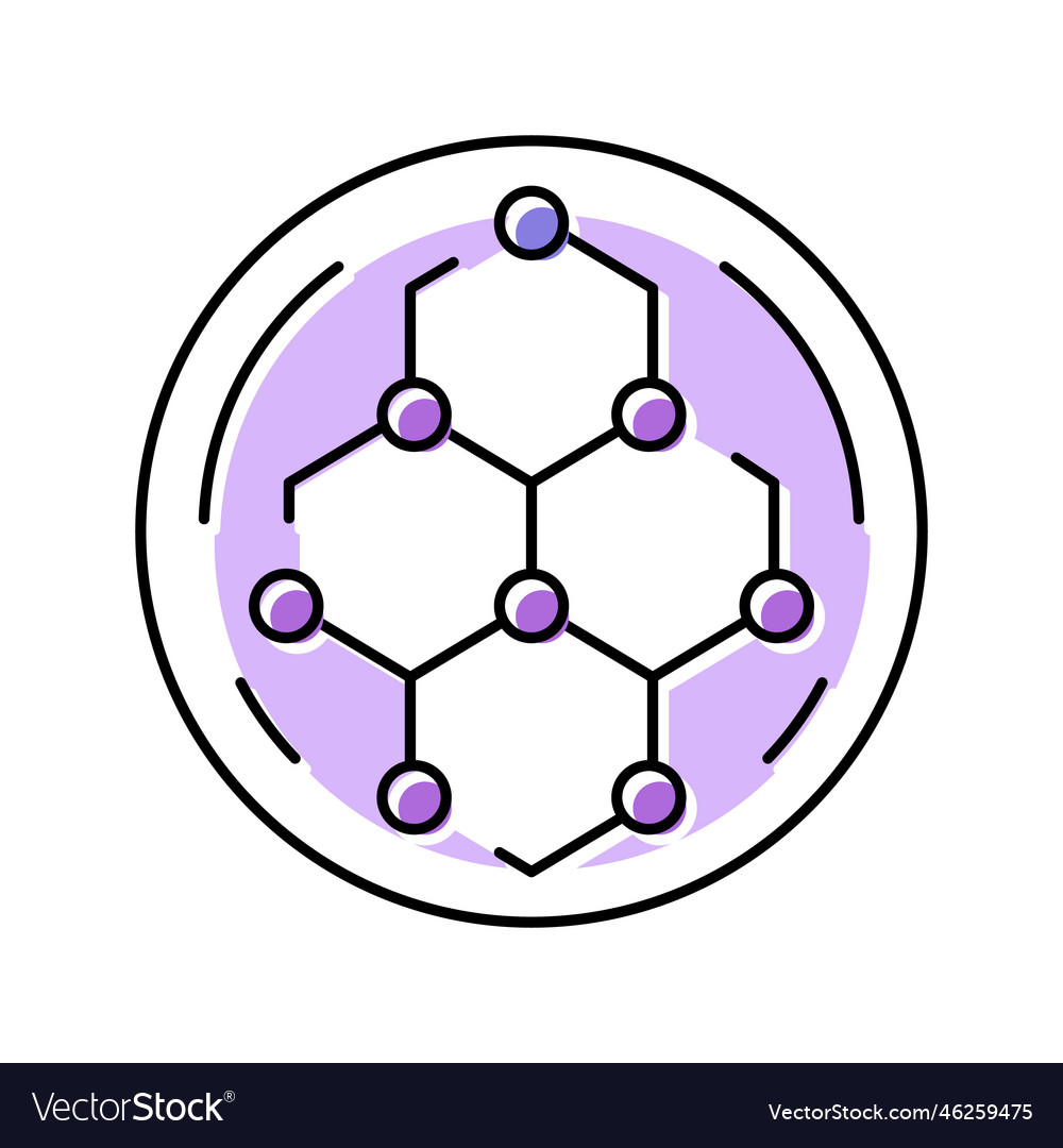 Polyester Fabric Cloth Color Icon Royalty Free Vector Image