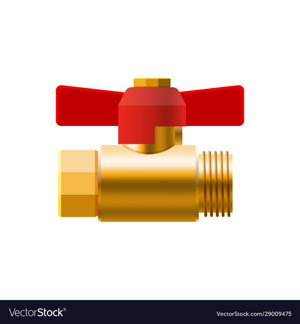 Valve ball fittings pipes metal bronze Royalty Free Vector Valve ball fittings pipes metal bronze Royalty Free Vector