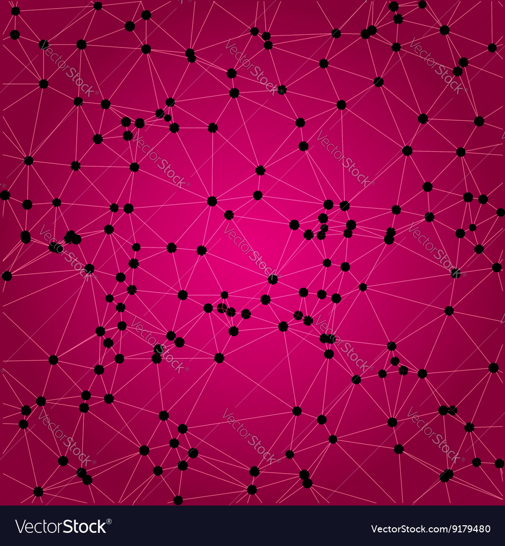 Abstract background of dots and lines Royalty Free Vector