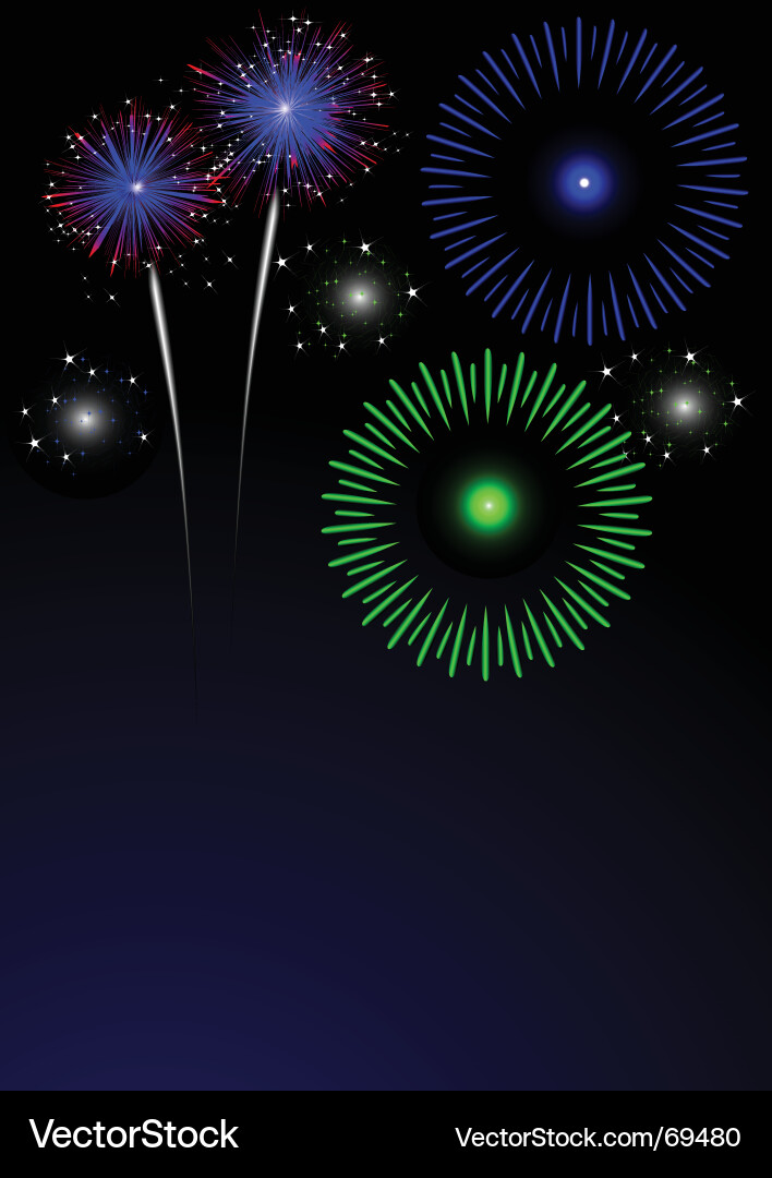 Fireworks Royalty Free Vector Image - VectorStock