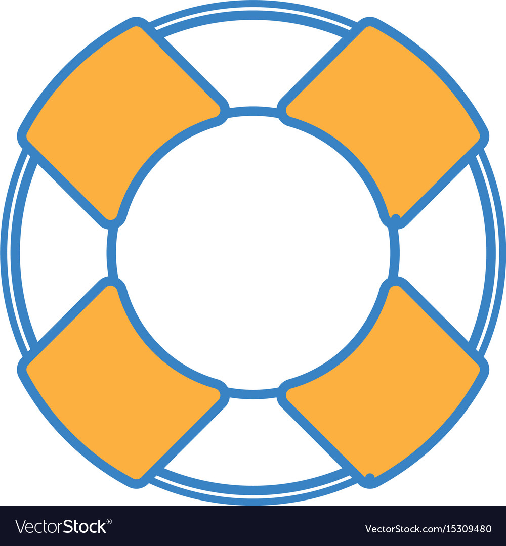 Float lifeguard isolated icon Royalty Free Vector Image