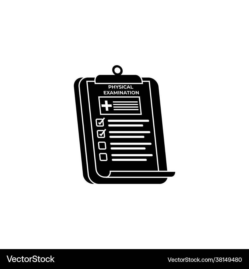 Medical report icon glyph style Royalty Free Vector Image