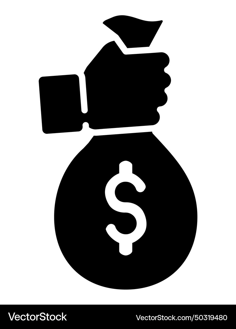 Money banking flat icon isolated on white Vector Image