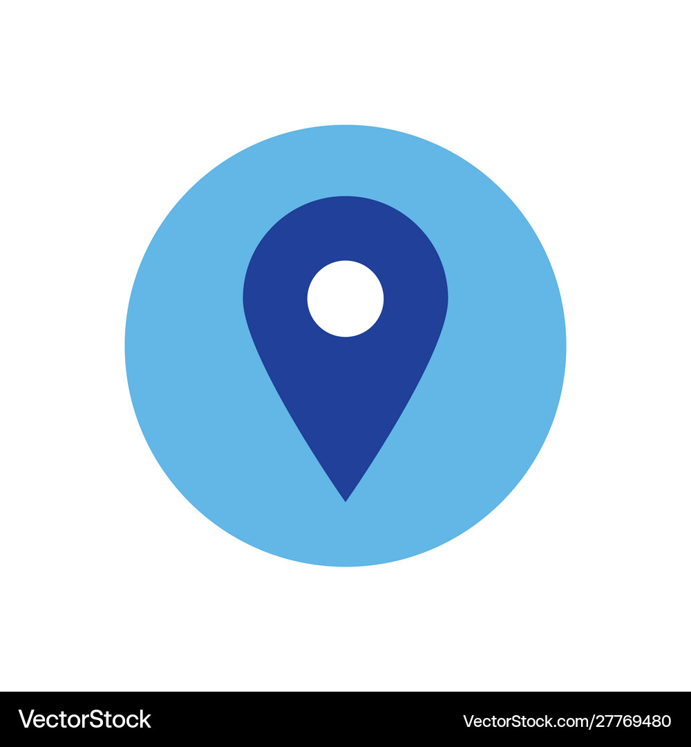 Placeholder flat symbol or location icon Vector Image