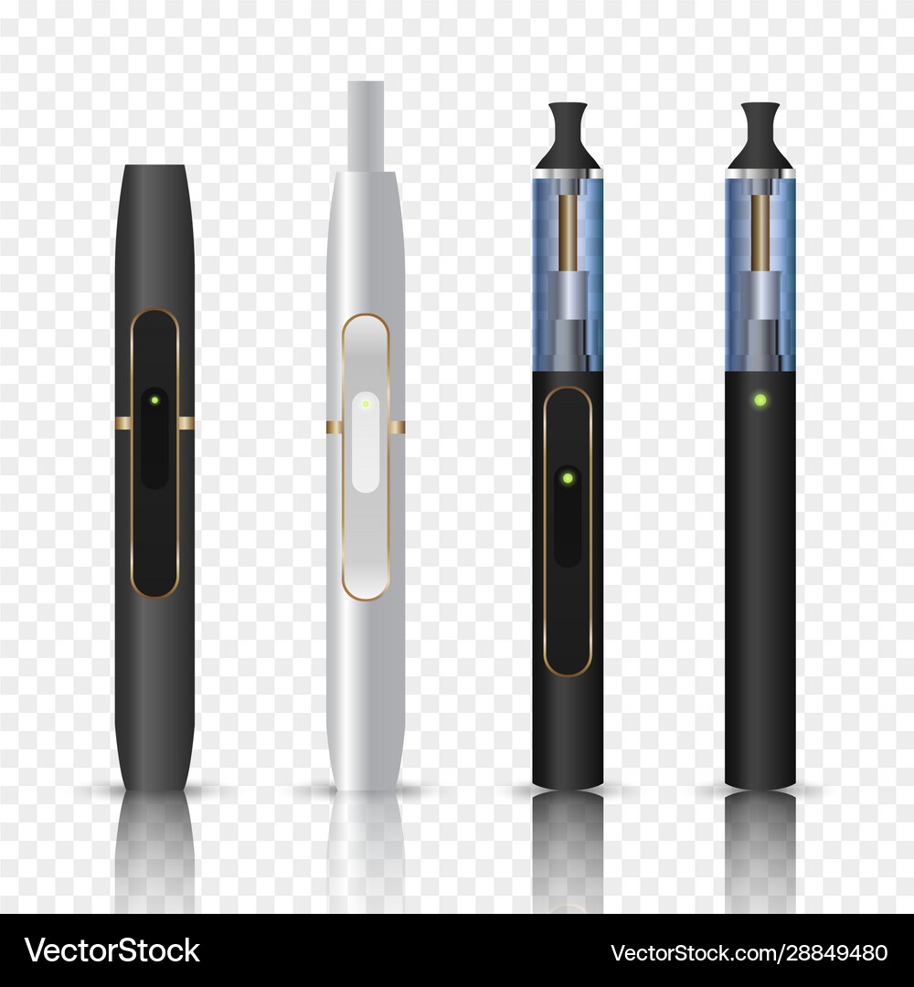 Realistic electronic cigarette Royalty Free Vector Image