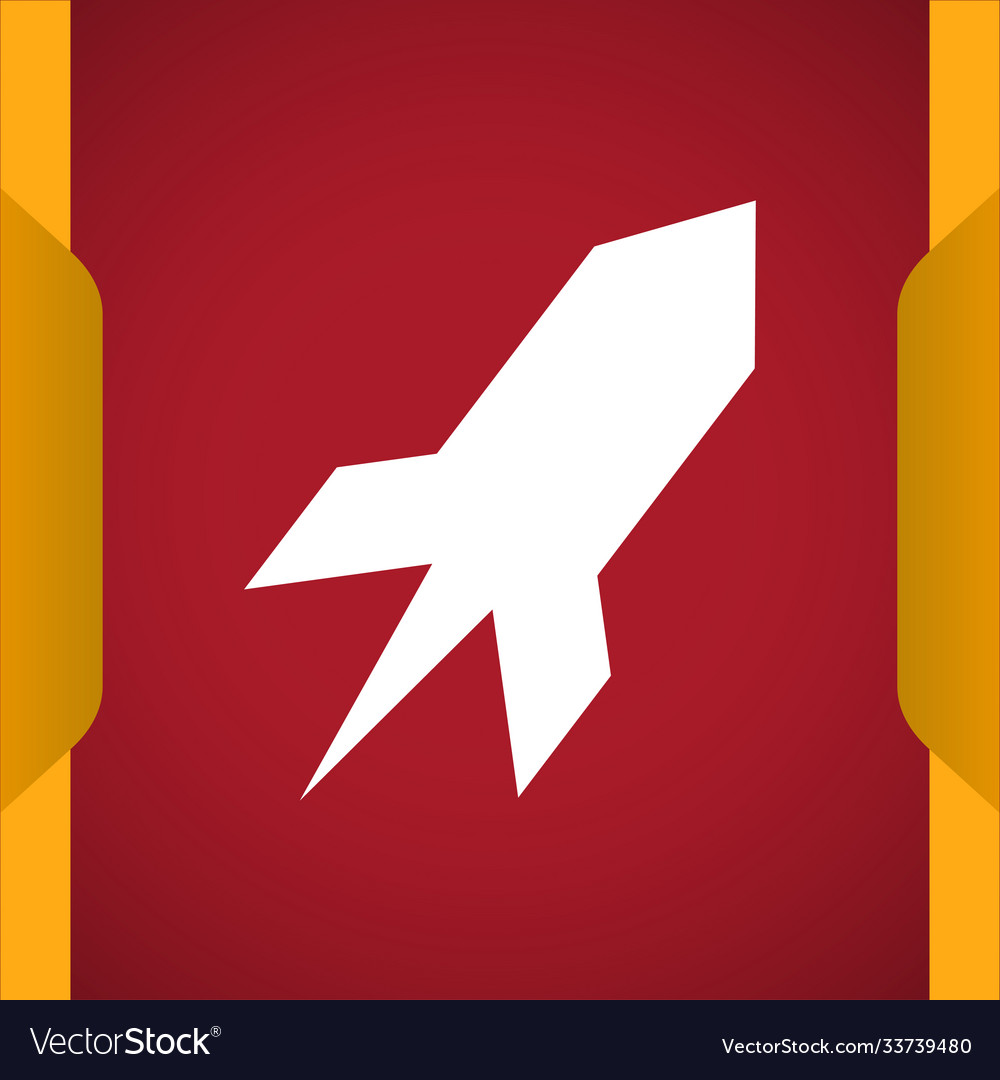 Rocket icon for web and mobile Royalty Free Vector Image