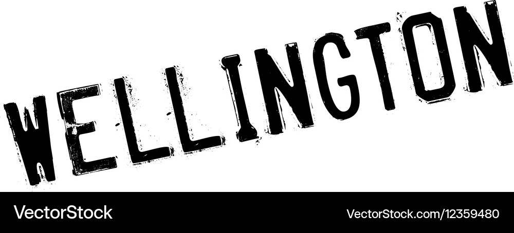 Wellington stamp rubber grunge Royalty Free Vector Image