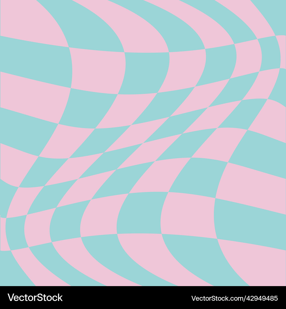 1970 wavy swirl seamless pattern in orange Vector Image