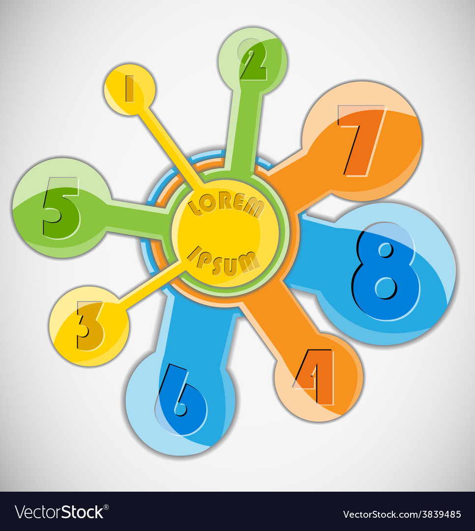 Abstract shape layout Royalty Free Vector Image