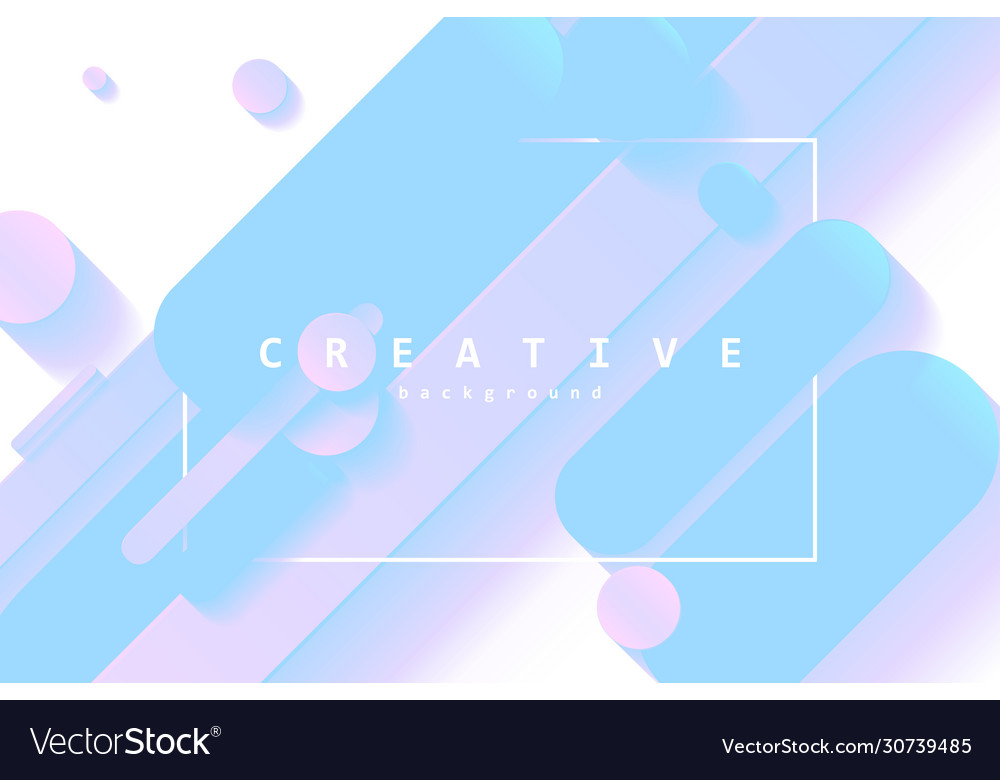 Creative flow shapes Royalty Free Vector Image