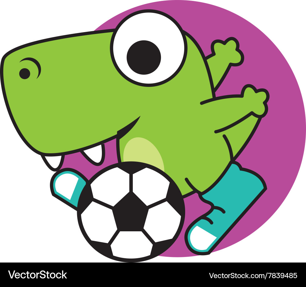 Dinosaur sports Royalty Free Vector Image - VectorStock
