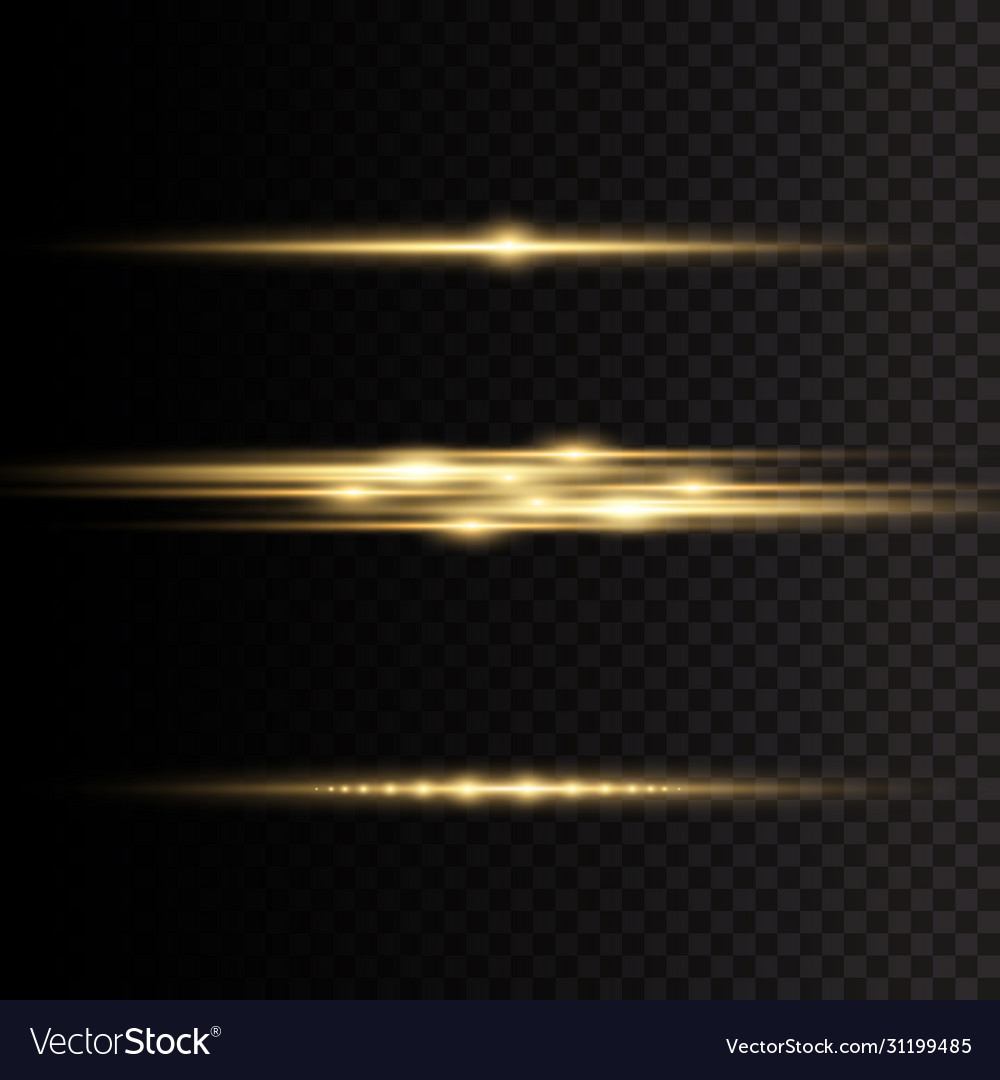 Horizontal light rays Royalty Free Vector Image