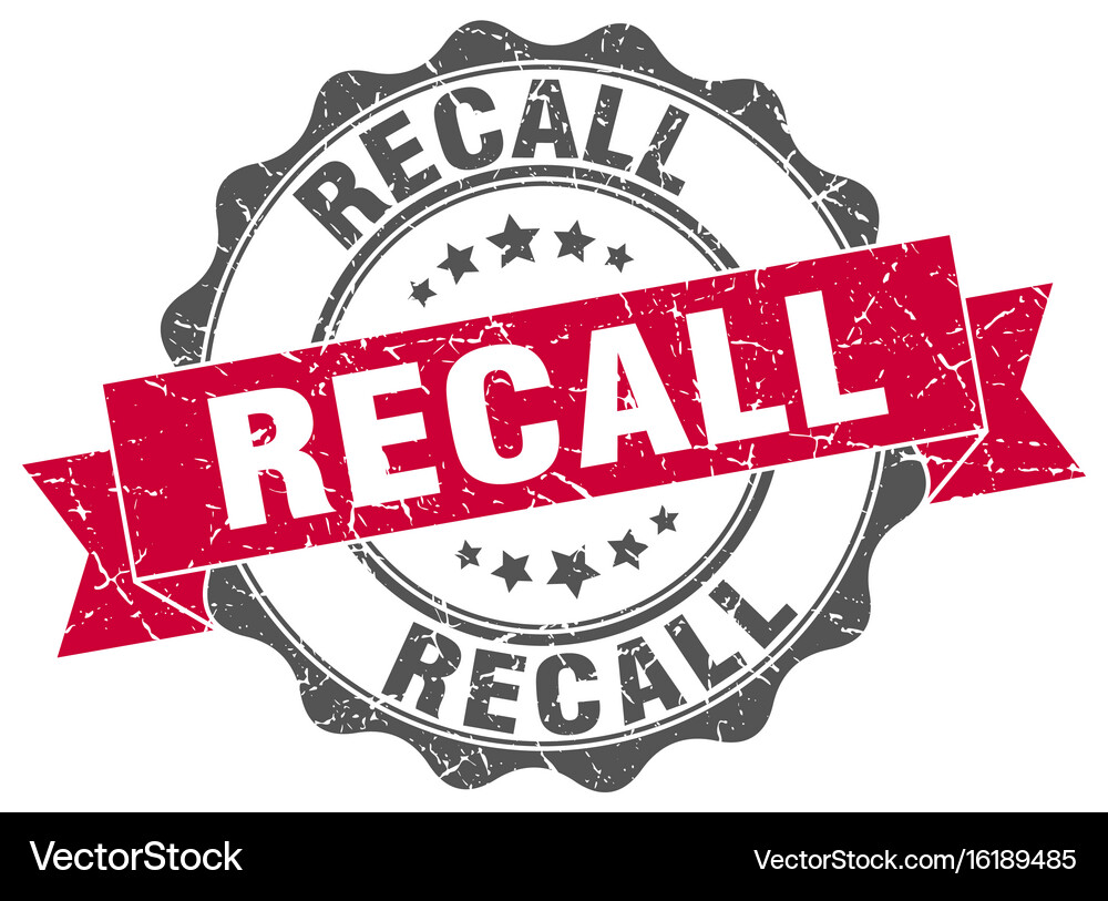 Recall stamp sign seal Royalty Free Vector Image