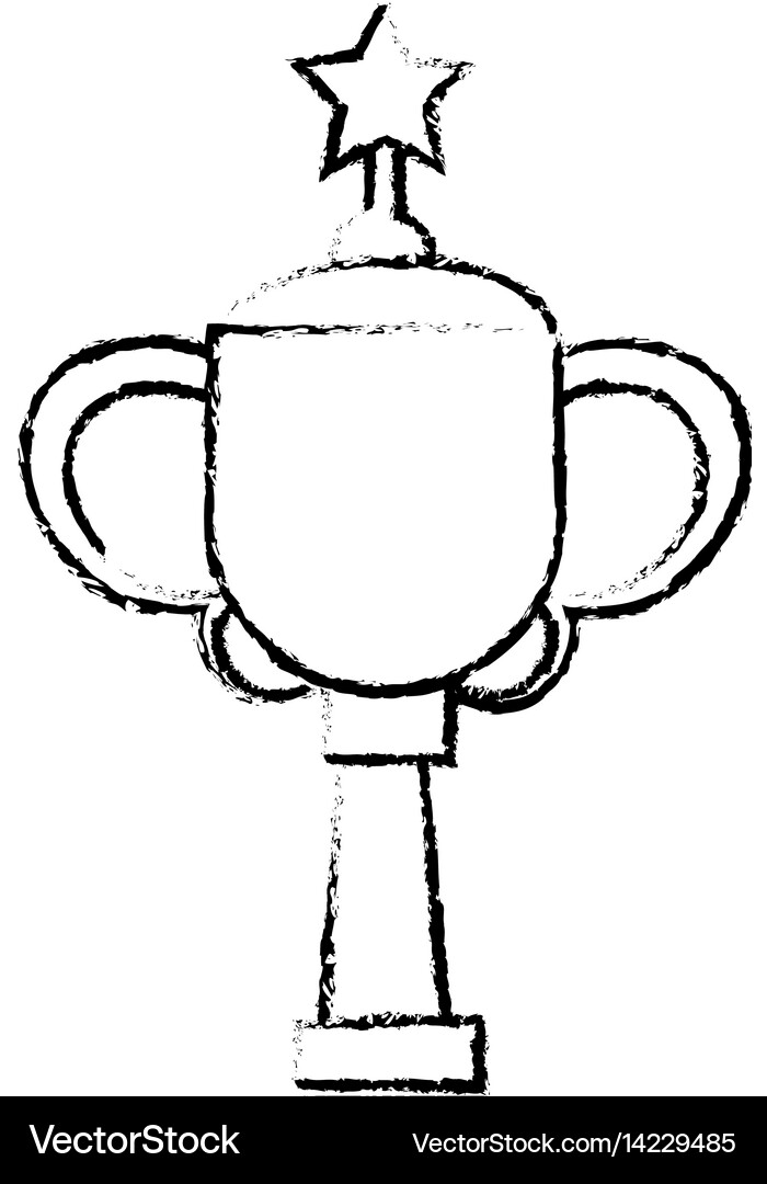 Star award cup sport win Royalty Free Vector Image