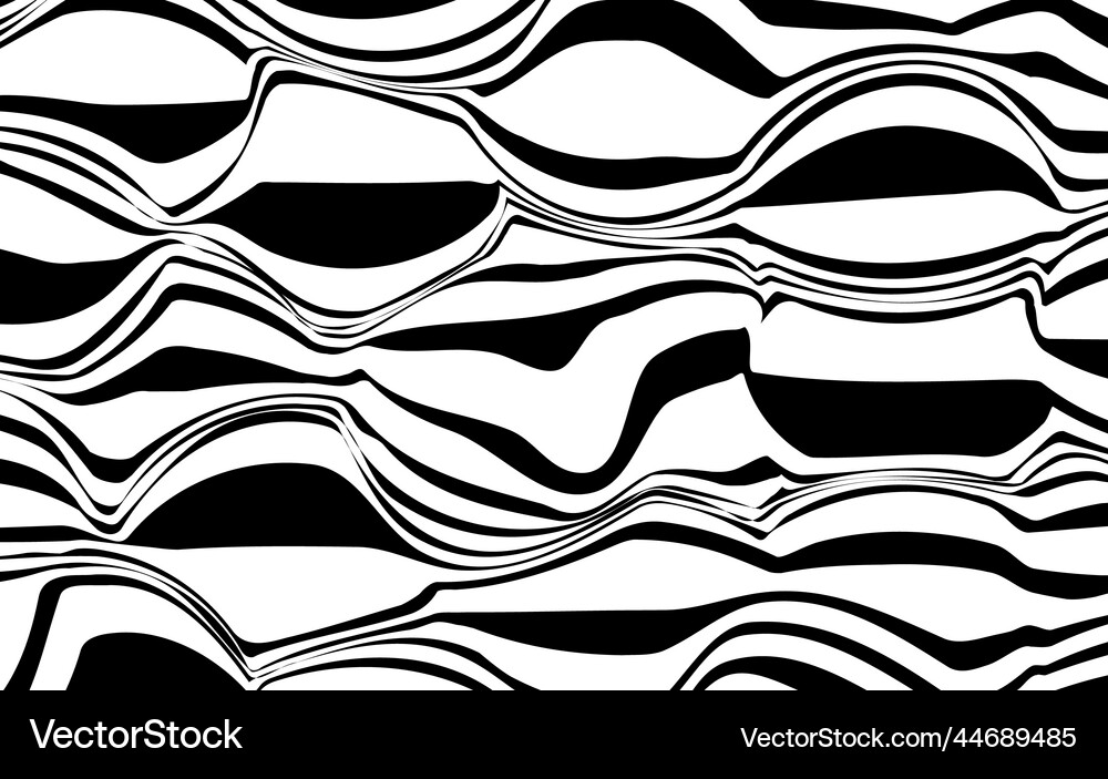 Trendy abstract wavy backgrounds seamless striped Vector Image