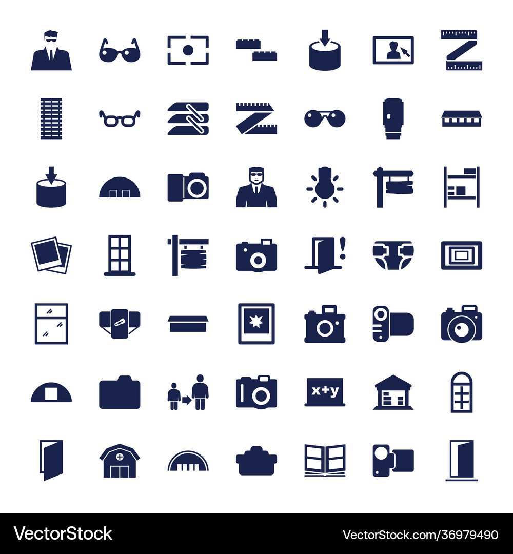 49 frame icons Royalty Free Vector Image - VectorStock