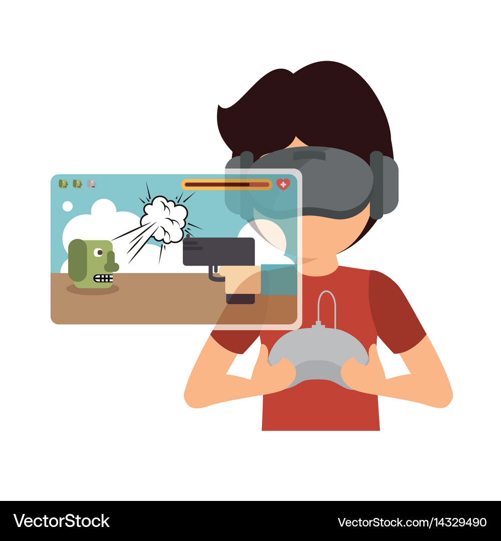 Augmented reality technology icon Royalty Free Vector Image