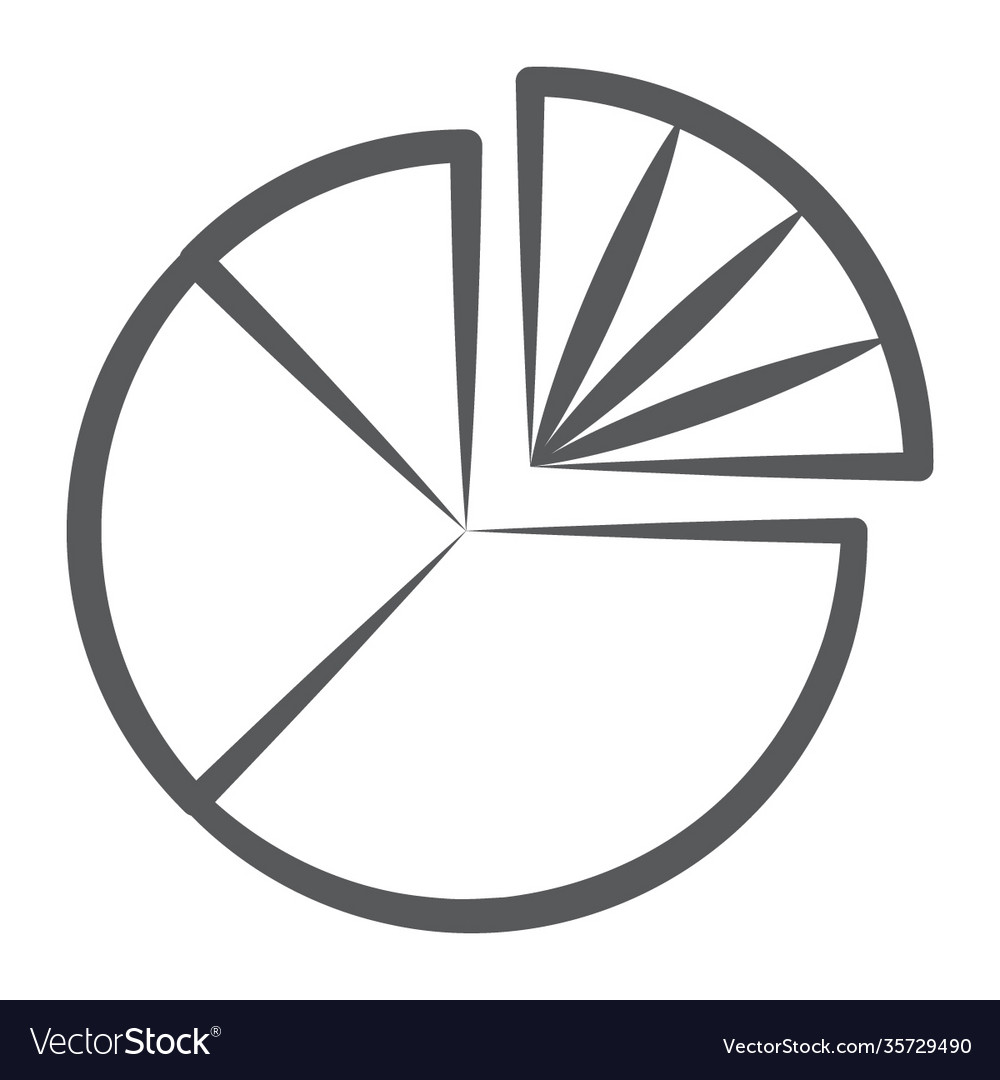 Circle chart Royalty Free Vector Image - VectorStock