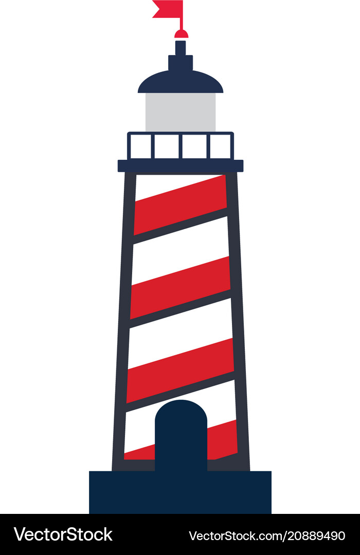 Lighthouse logo Royalty Free Vector Image - VectorStock
