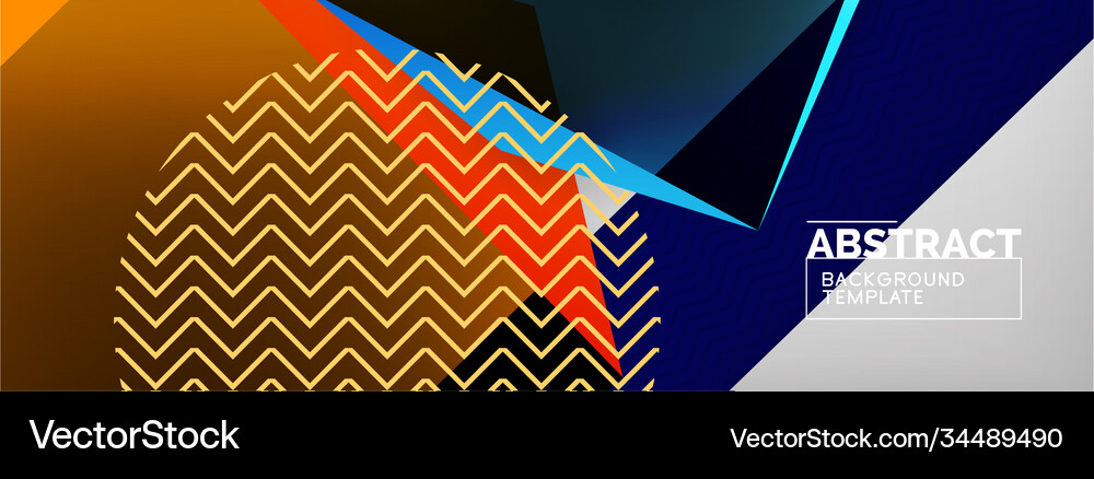 Low poly 3d geometric shapes minimal abstract Vector Image