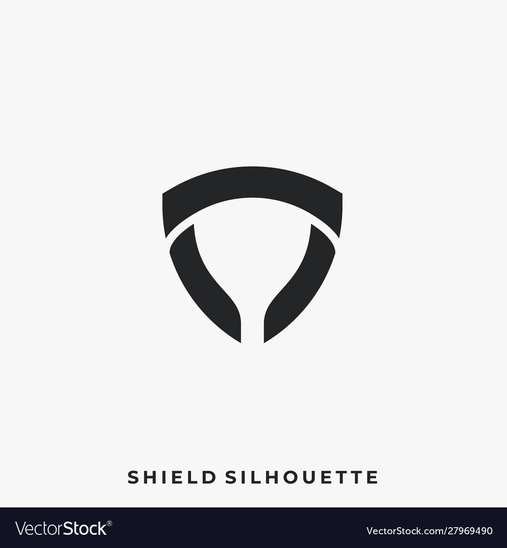 Shield security template Royalty Free Vector Image