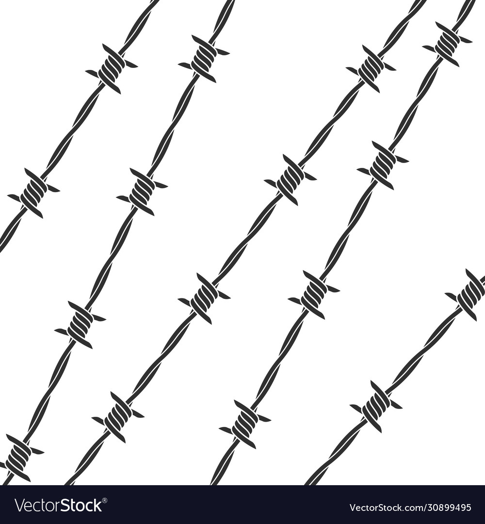 Barbed wire background Royalty Free Vector Image