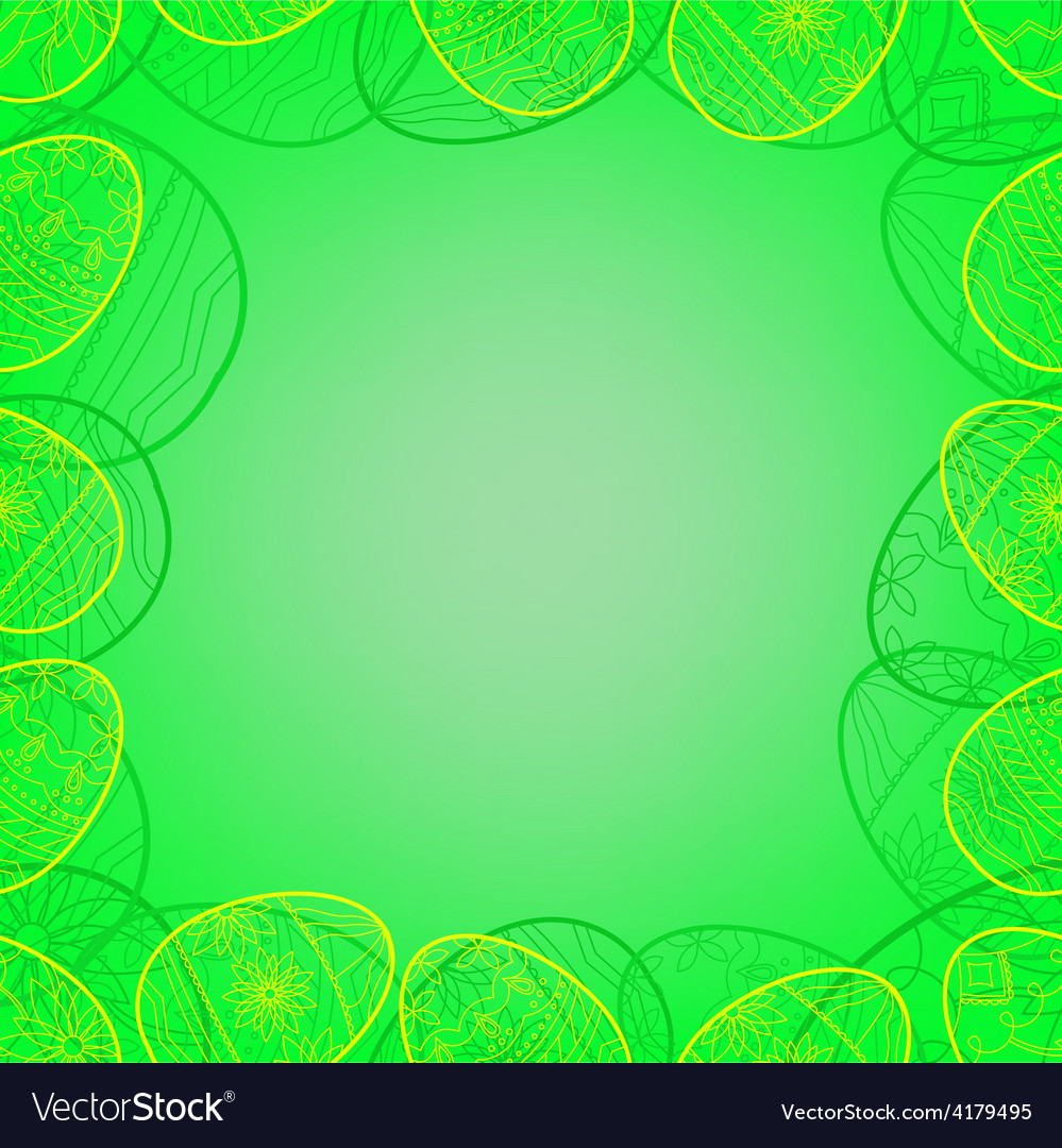 Easter frame 3 Royalty Free Vector Image - VectorStock