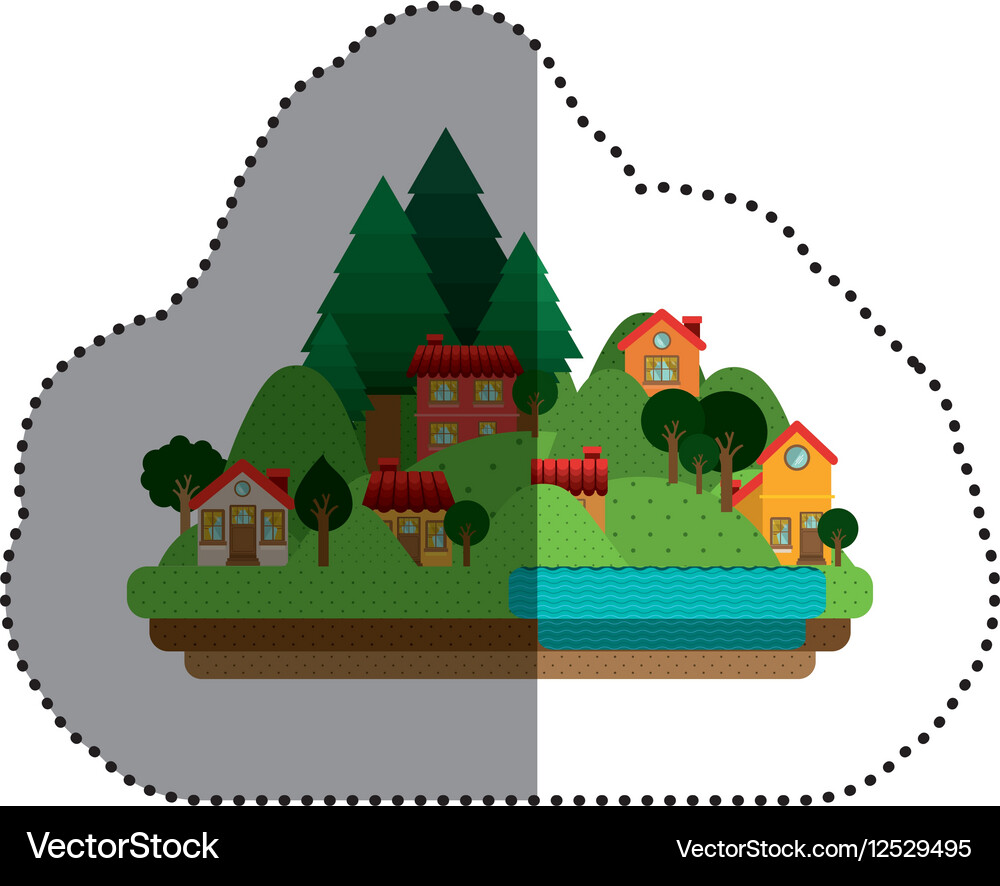 Isolated house design Royalty Free Vector Image