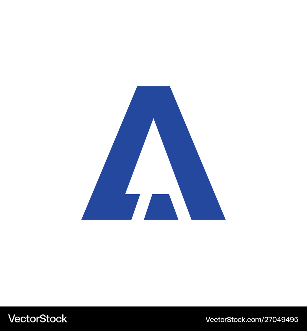 Letter a logotype design emblem identity icon Vector Image