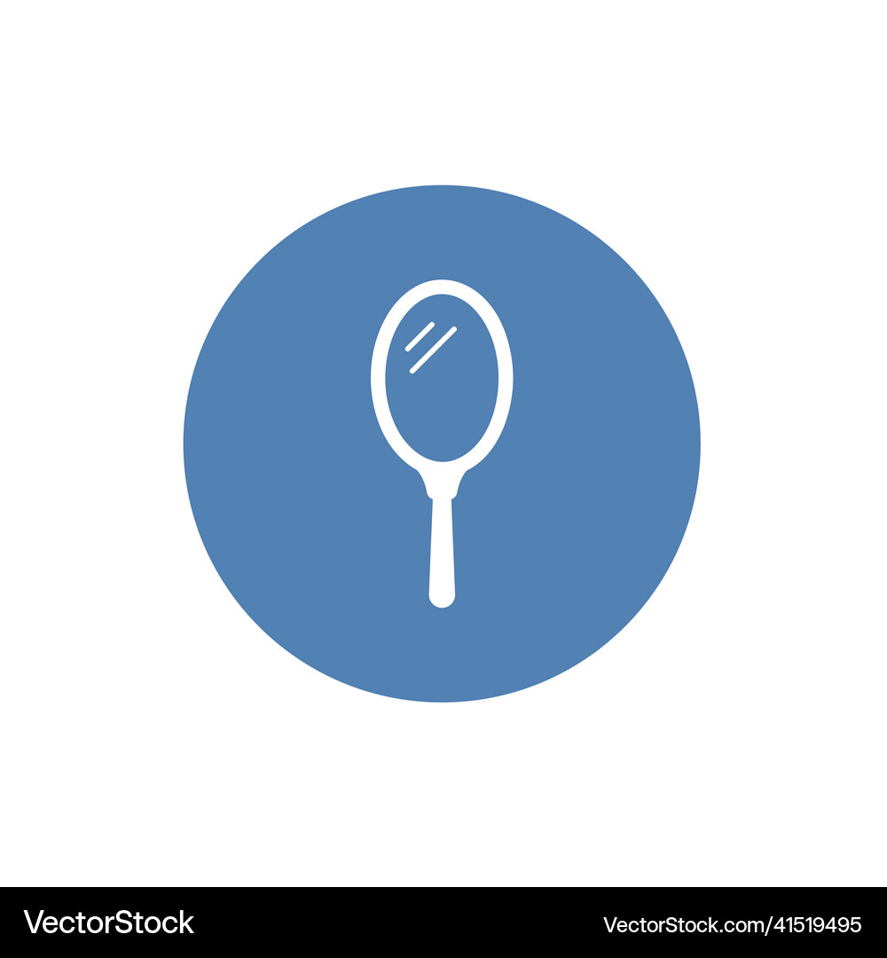 Mirror icon isolated sign symbol Royalty Free Vector Image