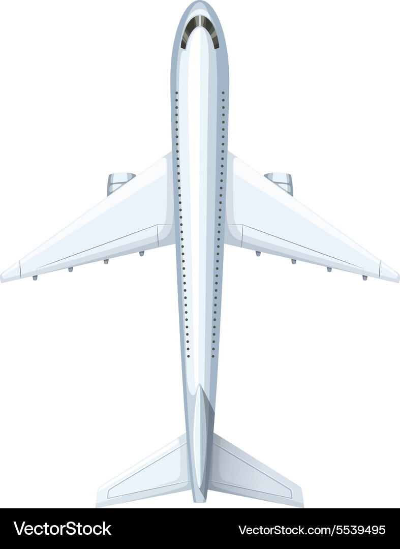 Modern design of airplane Royalty Free Vector Image