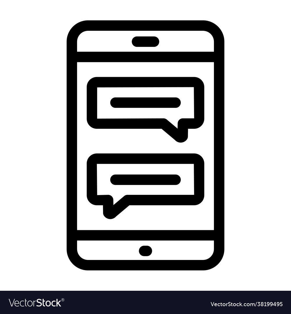 Phone chat Royalty Free Vector Image - VectorStock