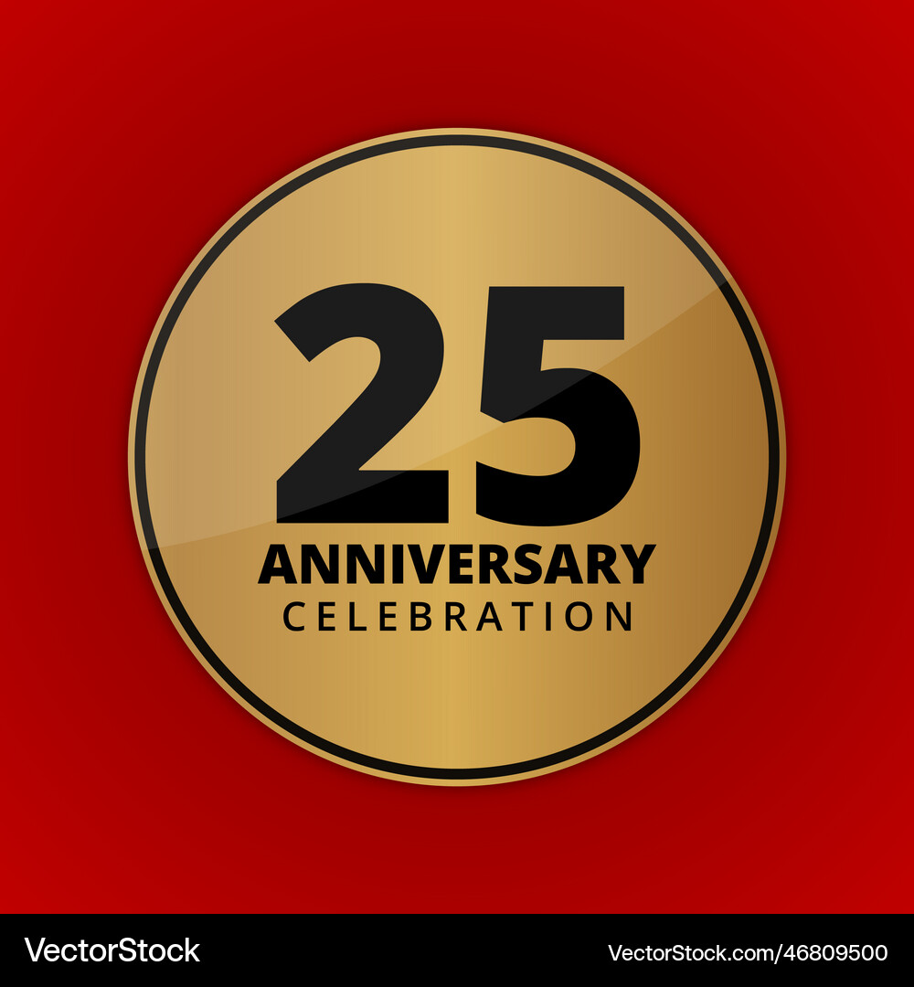 25 years anniversary celebration background design