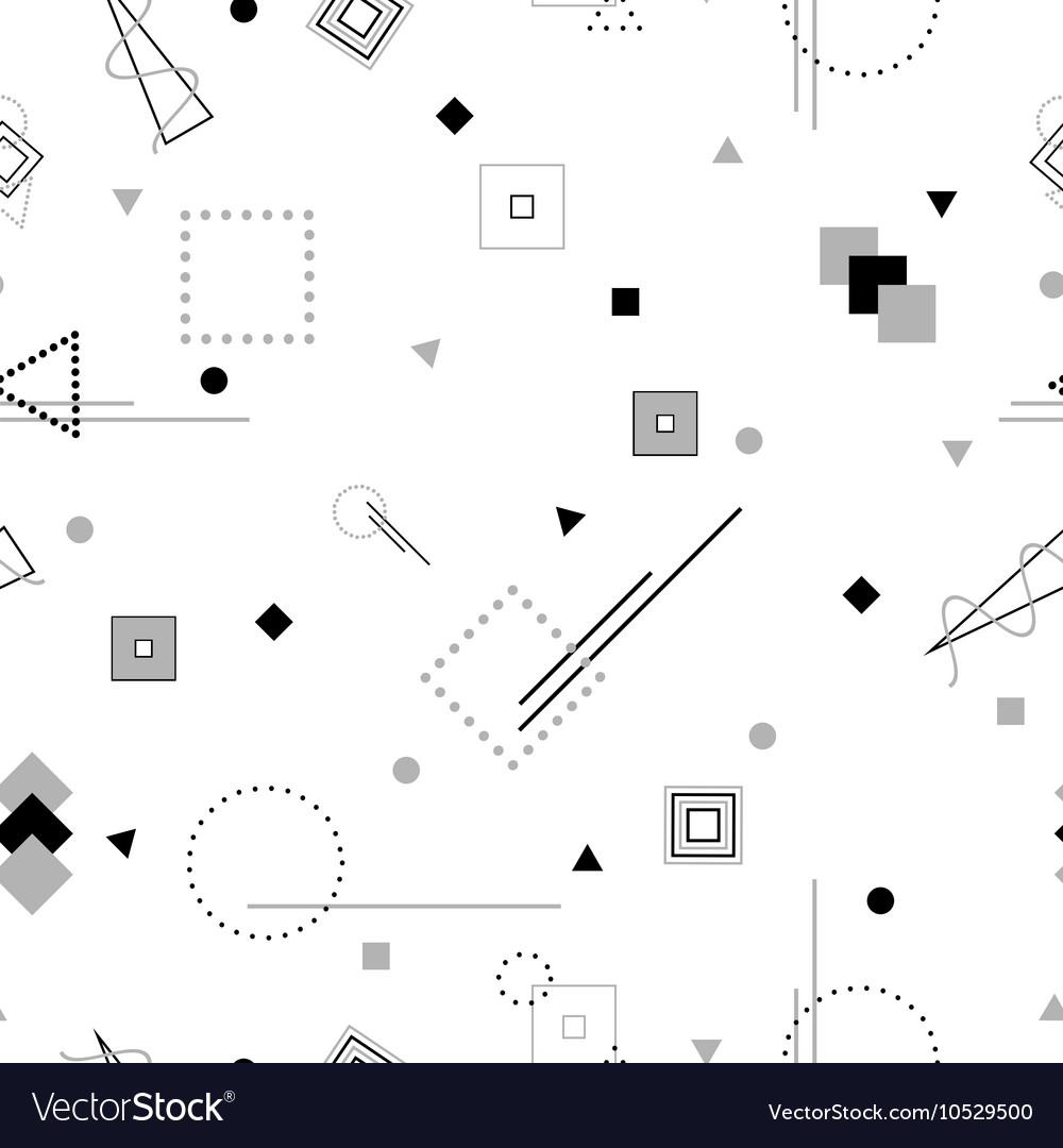 Abstract Seamless Monochrome Pattern Royalty Free Vector