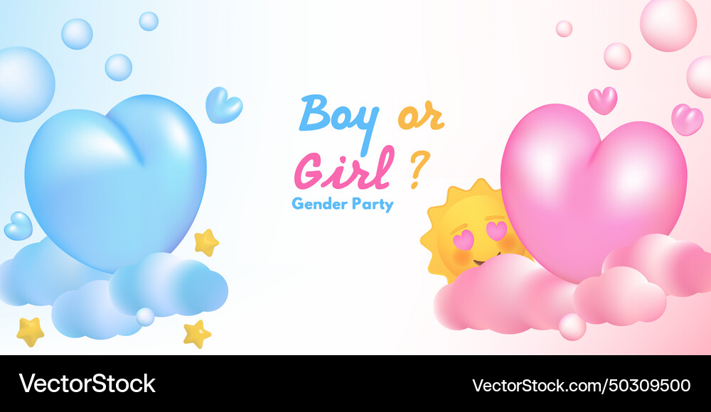 Boy or girl invitation template Royalty Free Vector Image