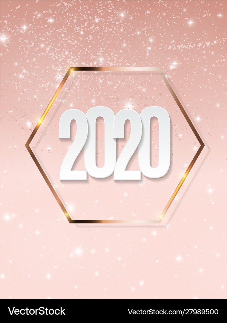 Happy 2020 new year background Royalty Free Vector Image
