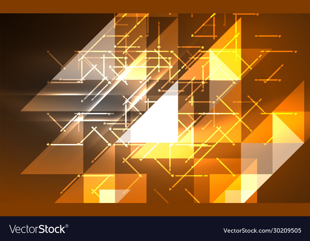 Abstract Background Mosaic Triangle Pattern Vector Image