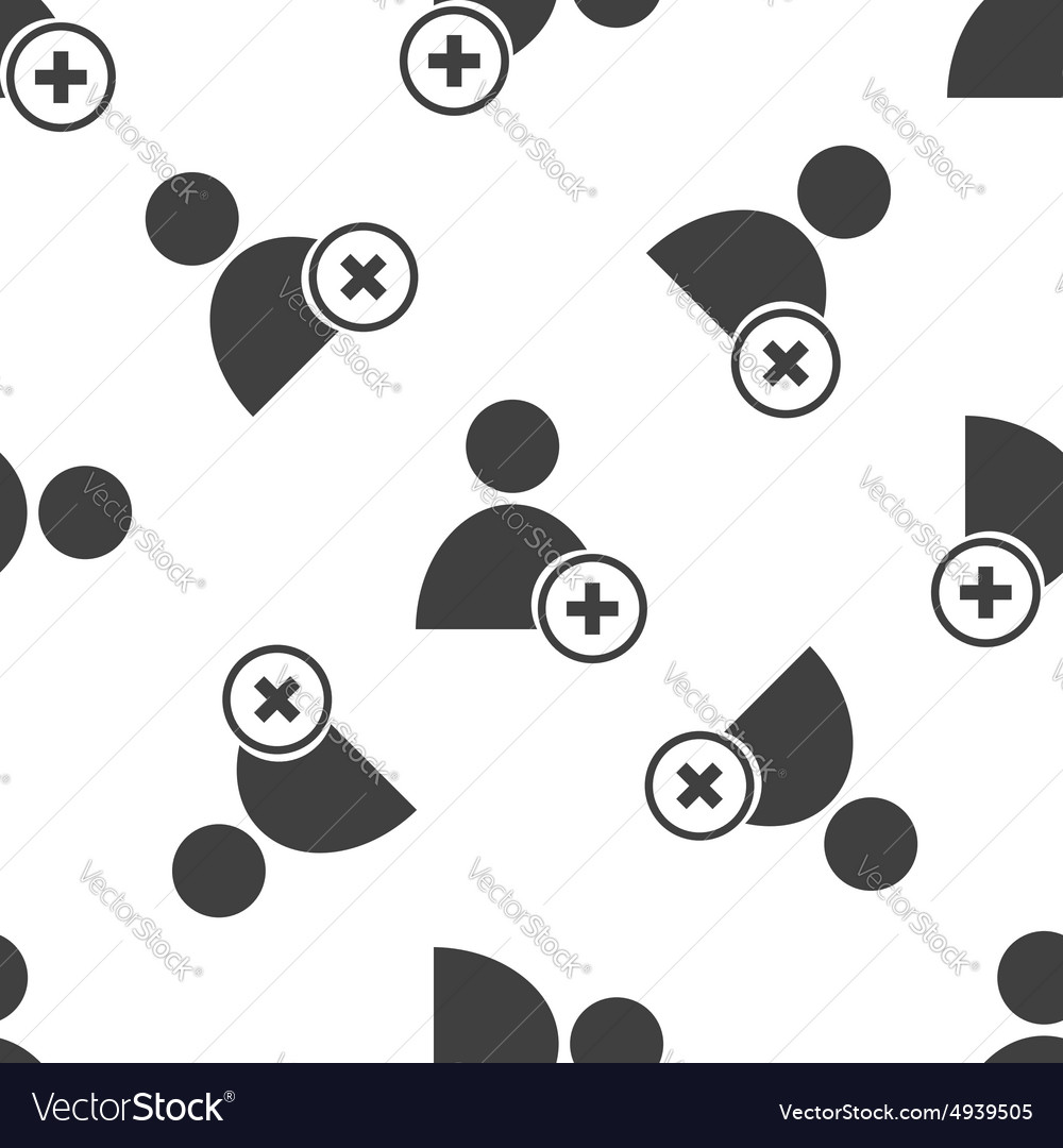 Add user pattern Royalty Free Vector Image - VectorStock