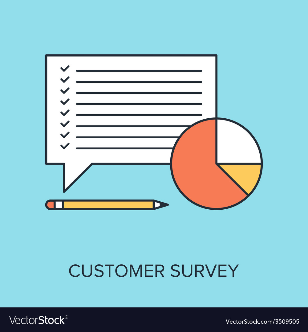Customer survey Royalty Free Vector Image - VectorStock