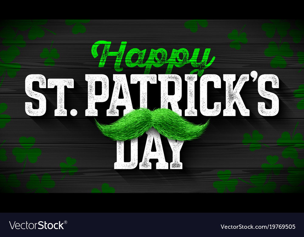 Happy saint patricks day feast of patrick Vector Image