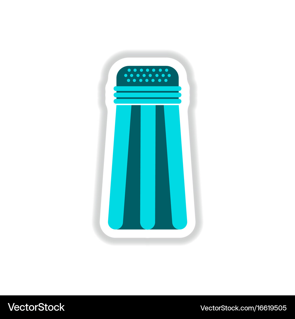 Label icon on design sticker collection salt Vector Image