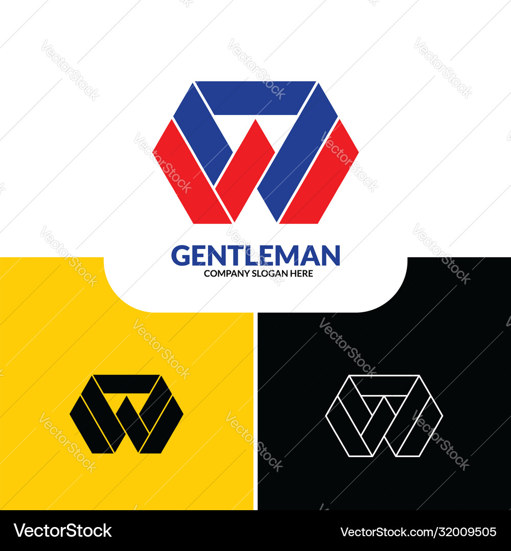 Logo logotype letter w modern simple business Vector Image